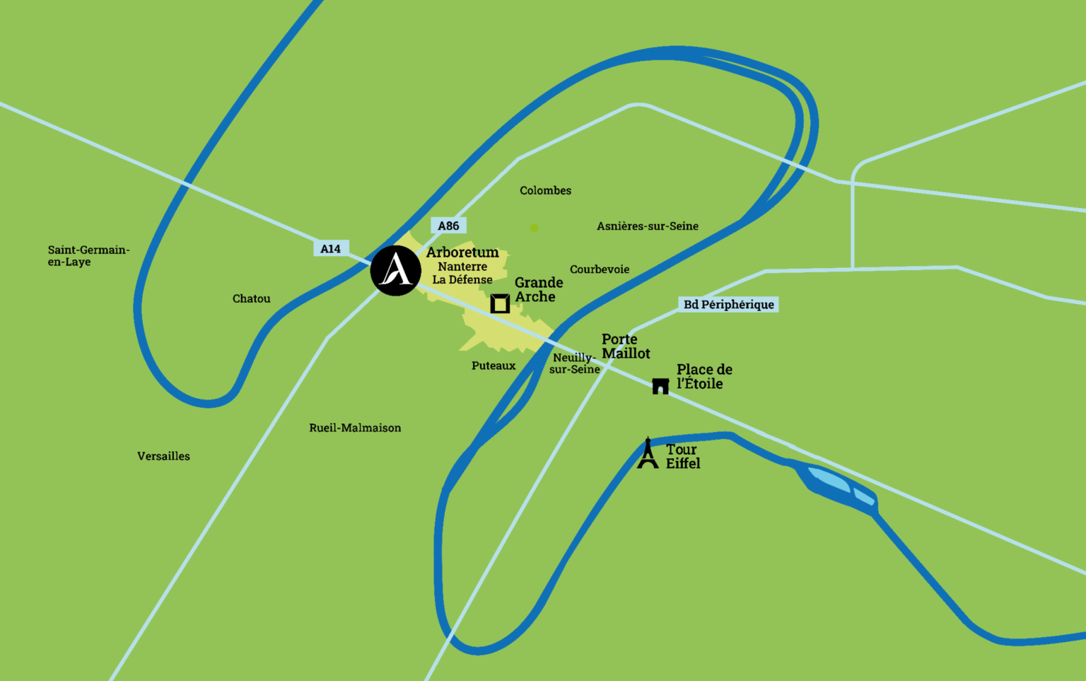 Le campus Arboretum - La ville forêt